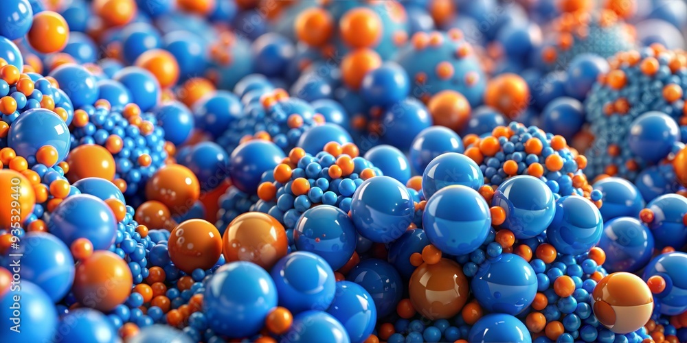 Abstract Sphere Symphony: A mesmerizing abstract backdrop of vibrant ...