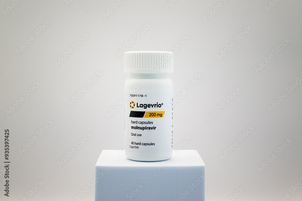 Childers Queensland Australia - May 24 2024: Lagevrio molnupiravir ...