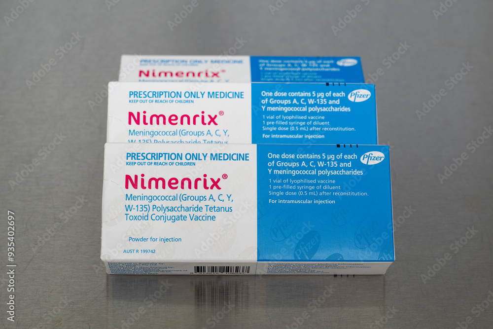 Childers Queensland Australia - May 11 2024: Nimenrix meningococcal ...