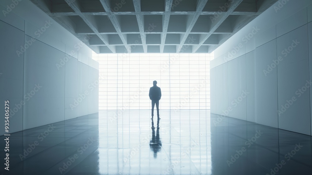 White backgrounds in film production create a minimalist setting. Stock ...