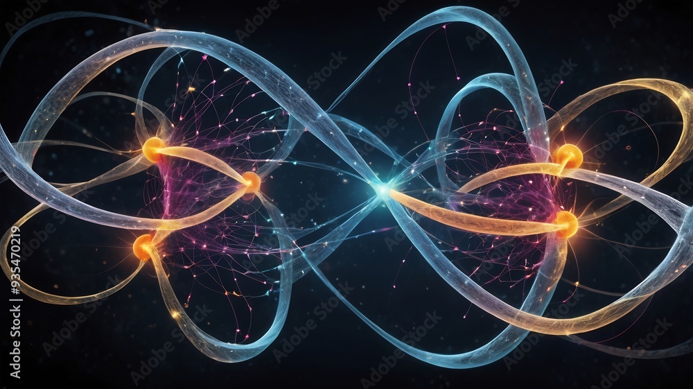Stunning Illustration of Quantum Entangled Photons, Featuring ...