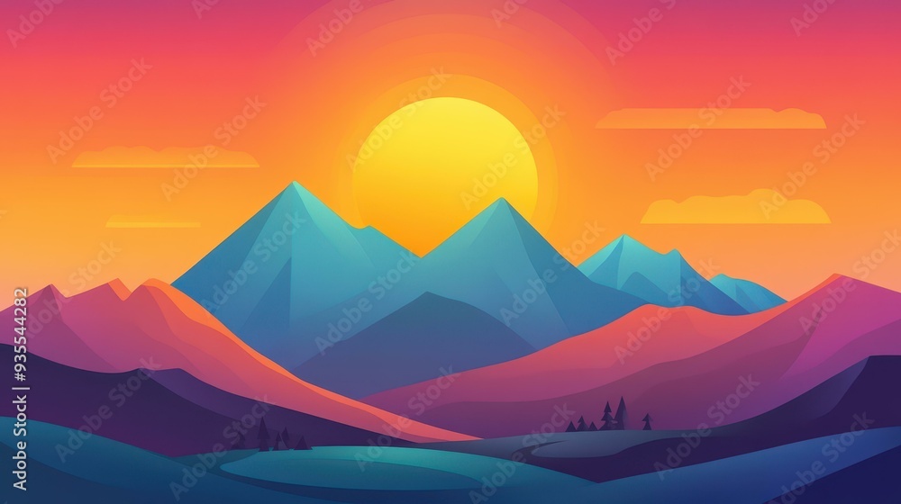 Witness vibrant hues painting the sky as the sun dips behind stunning ...