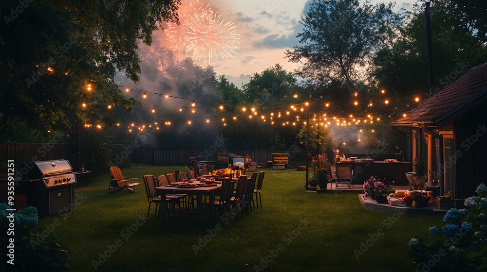 11. A lively Fourth of July celebration with fireworks and a barbecue ...