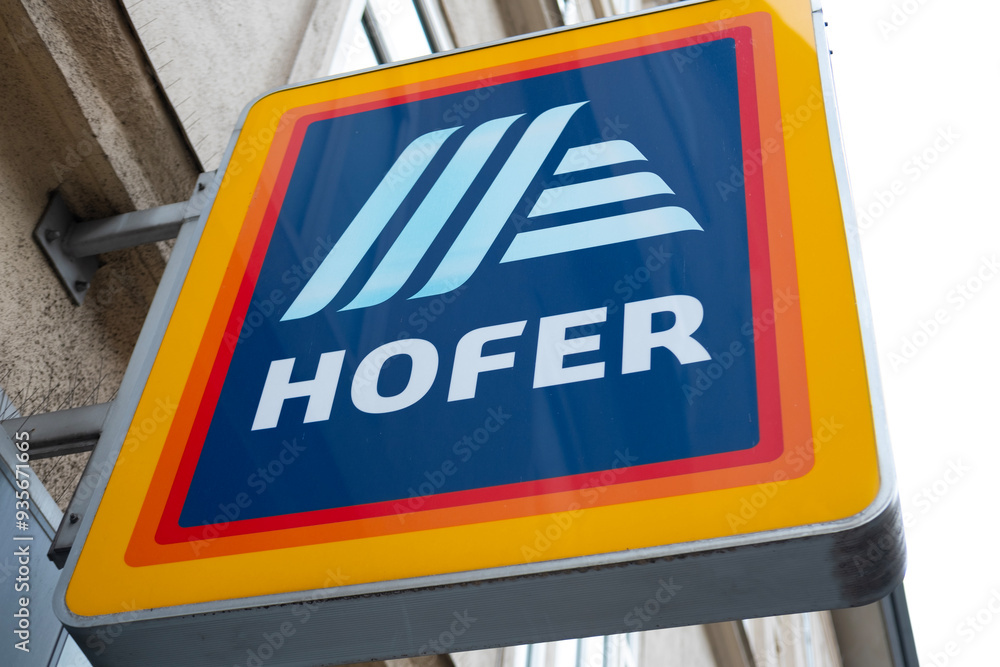 Hofer supermarket , grocery discount store in Germany, food retail ...