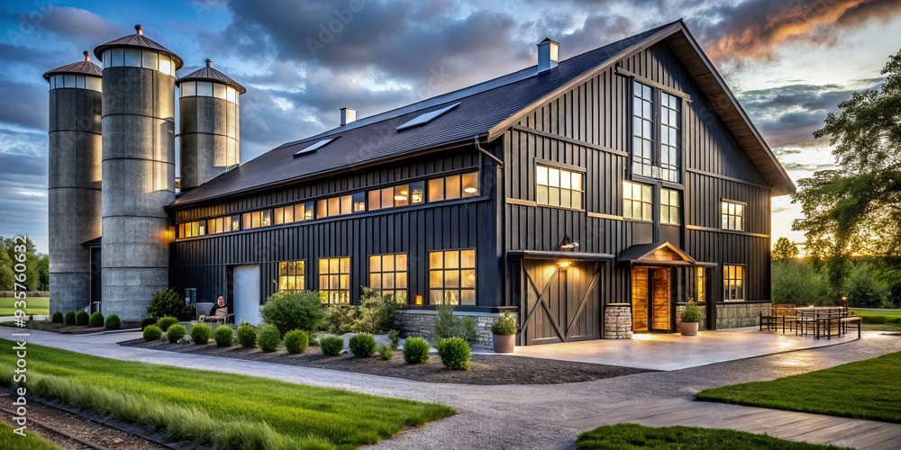 A gritty, industrial farm emerges from the urban jungle, its metal ...