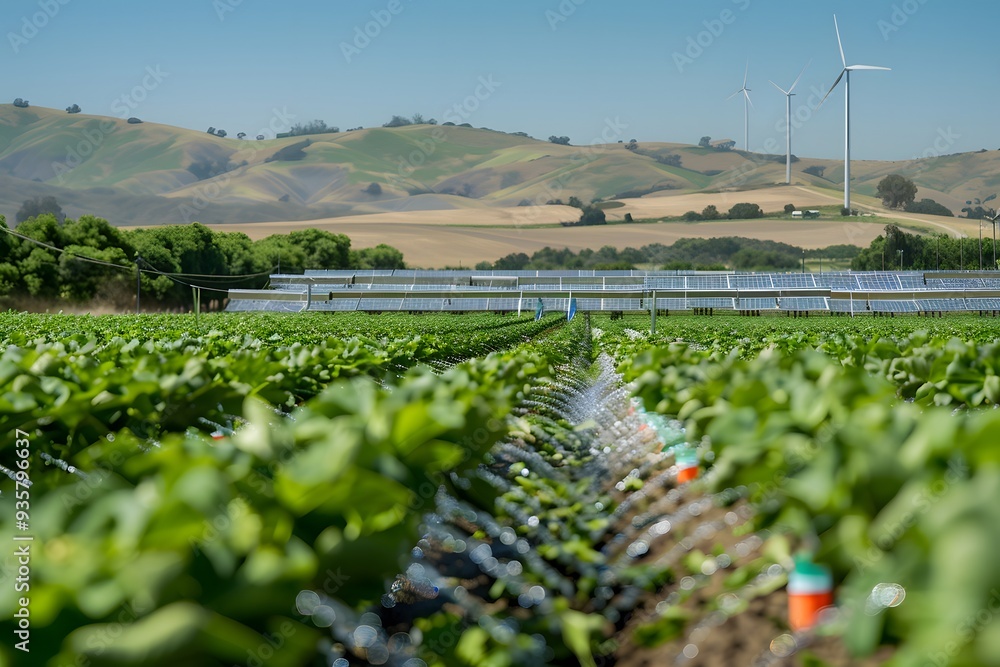 Sustainable Agriculture and Renewable Energy Integration, Solar Panels ...