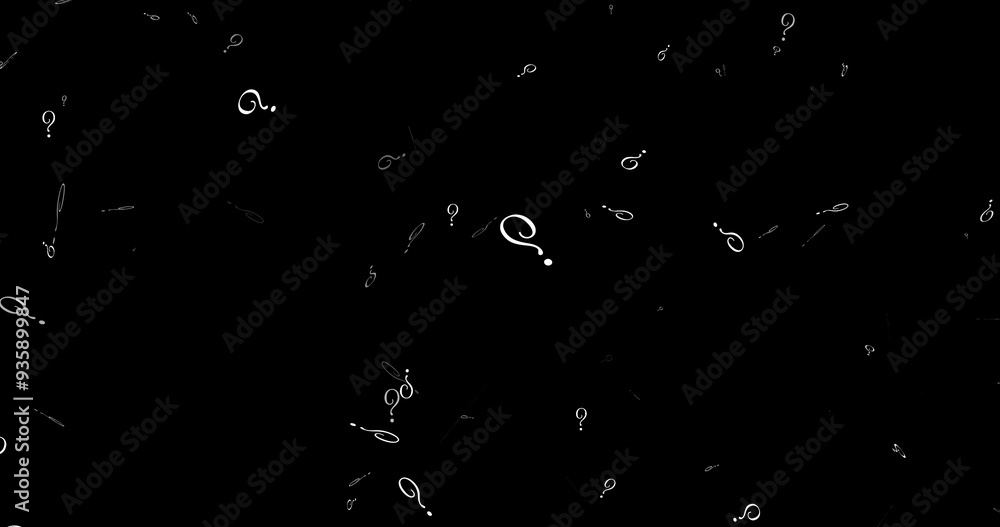 Question marks rising raising multiple doubts and haters around overlay ...