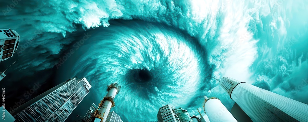 Tornado of radioactive particles spiraling around a nuclear lab, Geiger ...