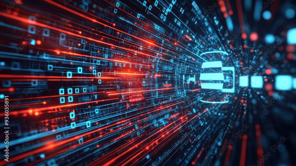 A 5G connectivity concept showcasing the speed and efficiency of the ...