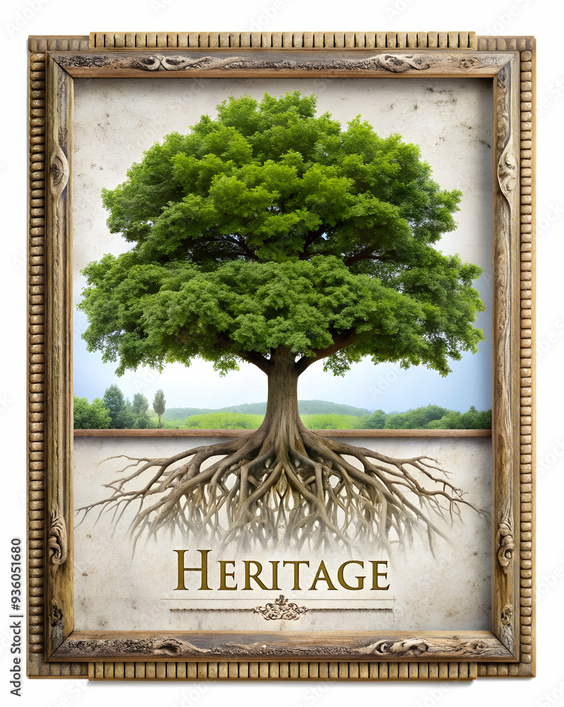 Partnership Concept: Flat Border Frame with Handshake and Globe, Global ...