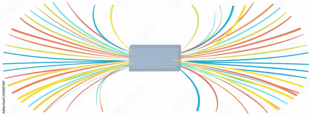 Magnetic Field Lines Around a Magnet: Draw a clear and educational ...