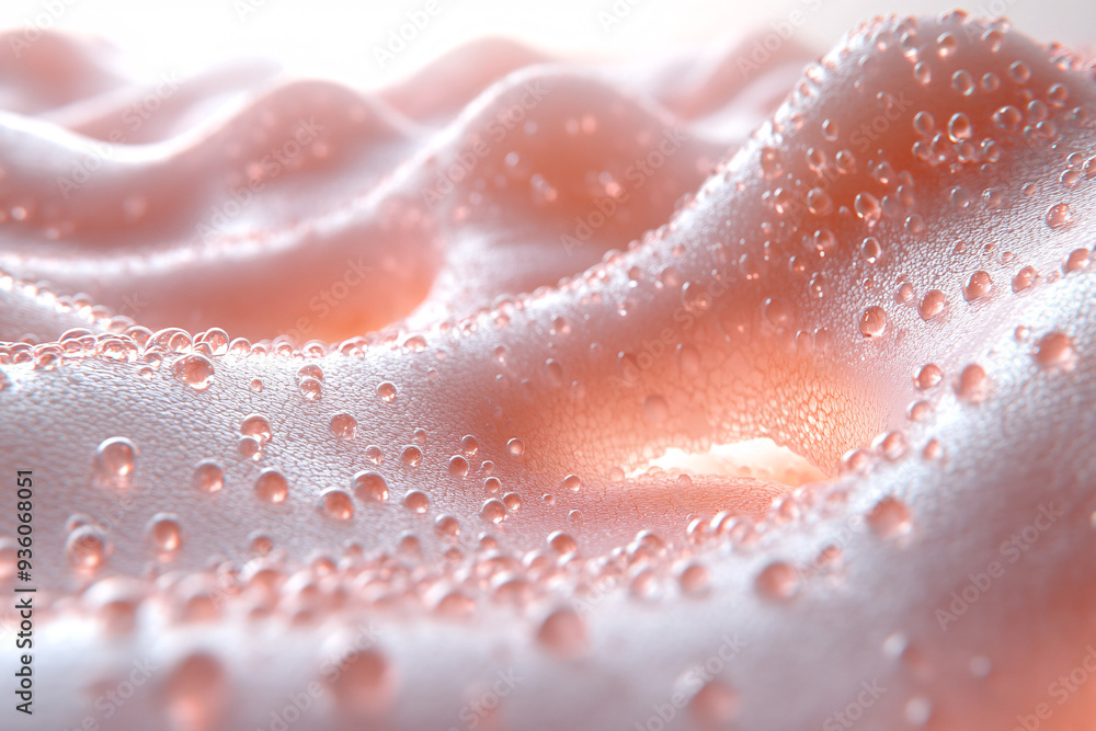 Cross-sectional diagram of skin showing collagen fibers interwoven with ...