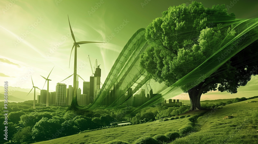 Clean hydrogen energy concept. Environment. Eco-friendly industry. and ...