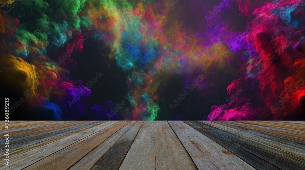 abstract shiny modern mosaic multi-color palette pattern reflective ...