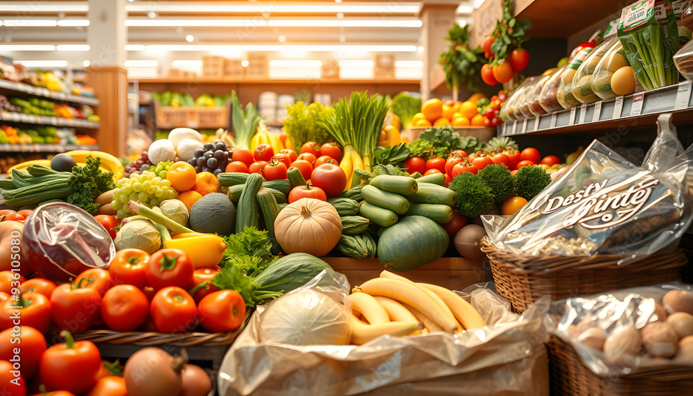 Fresh Produce in Natural Lighting and Earthy Colors, To showcase the ...