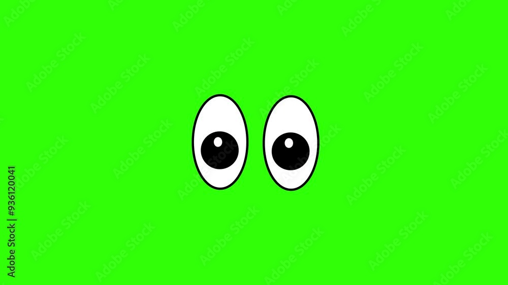 blinking eyes animated icon round eyes blinking and glancing right and ...