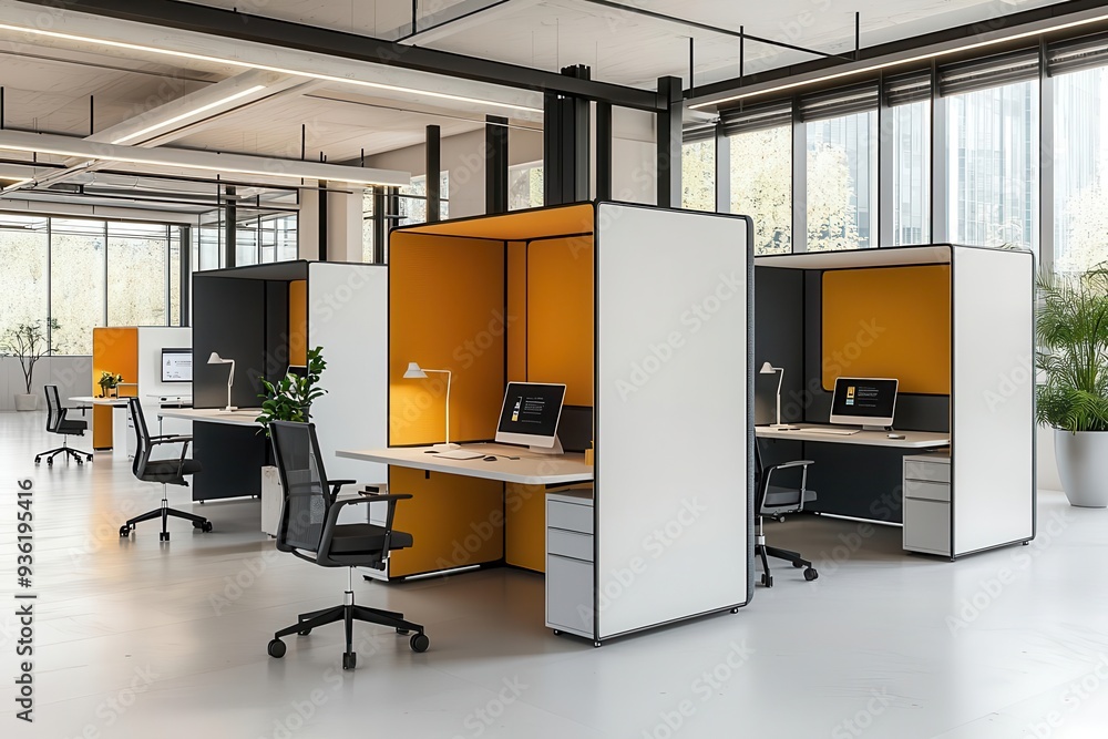 Movable office pods and partition walls that allow teams to create ...