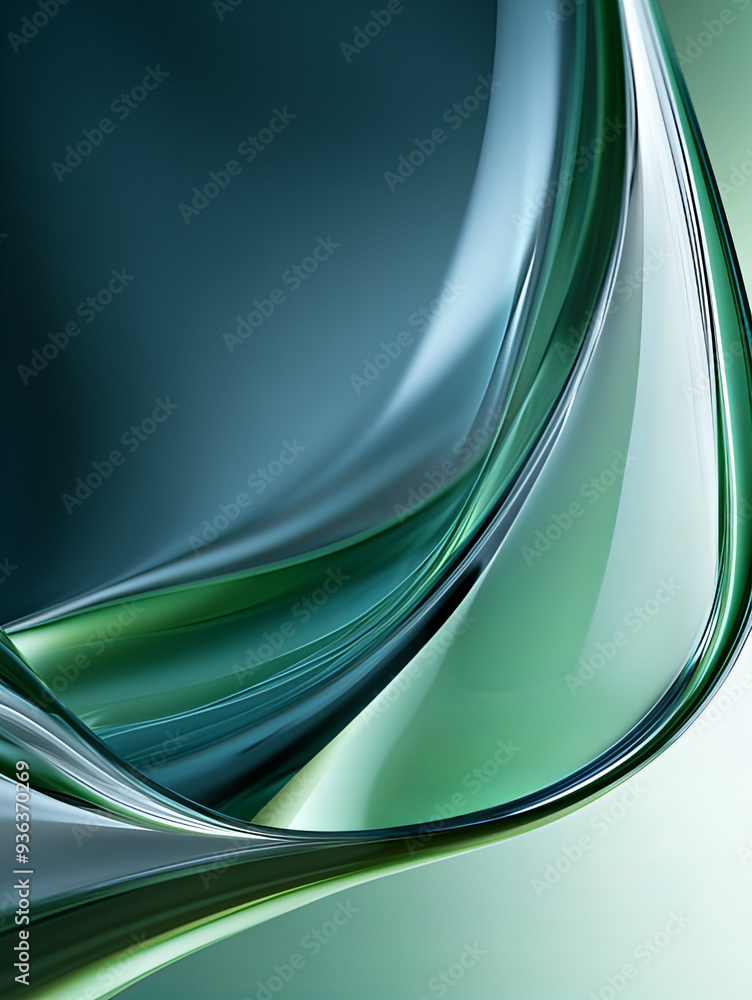 Abstract Backgrounds, Smooth Lines, Design, Amorphous glass-effect ...