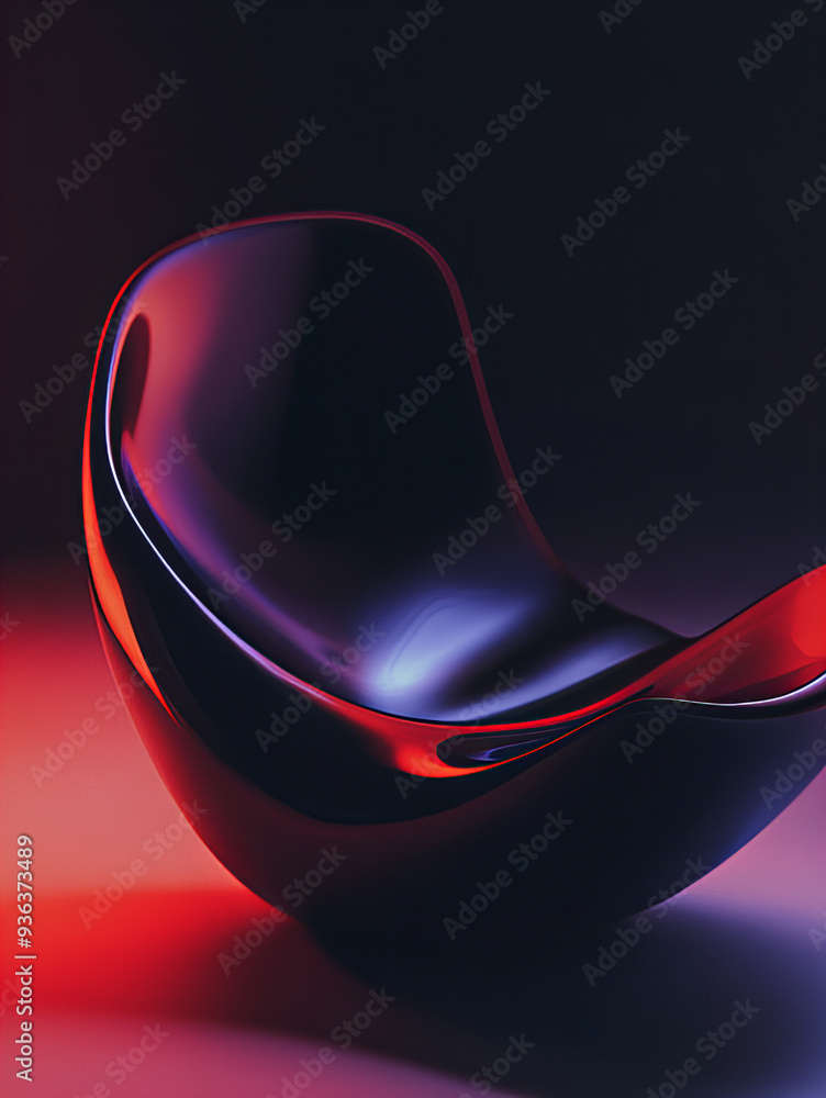 Abstract Backgrounds, Smooth Lines, Design, Amorphous glass-effect ...