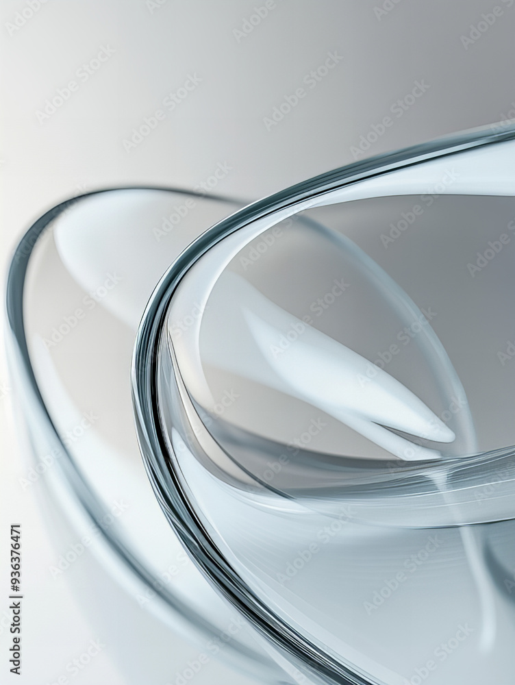 Abstract Backgrounds, Smooth Lines, Design, Amorphous glass-effect ...