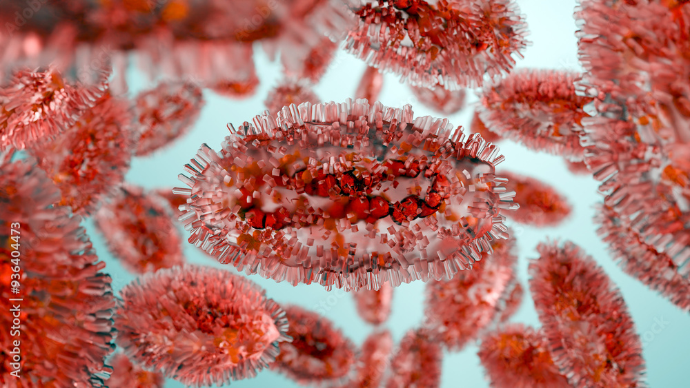 Monkeypox infection pandemic. monkeypox cell, symptoms or precautions ...