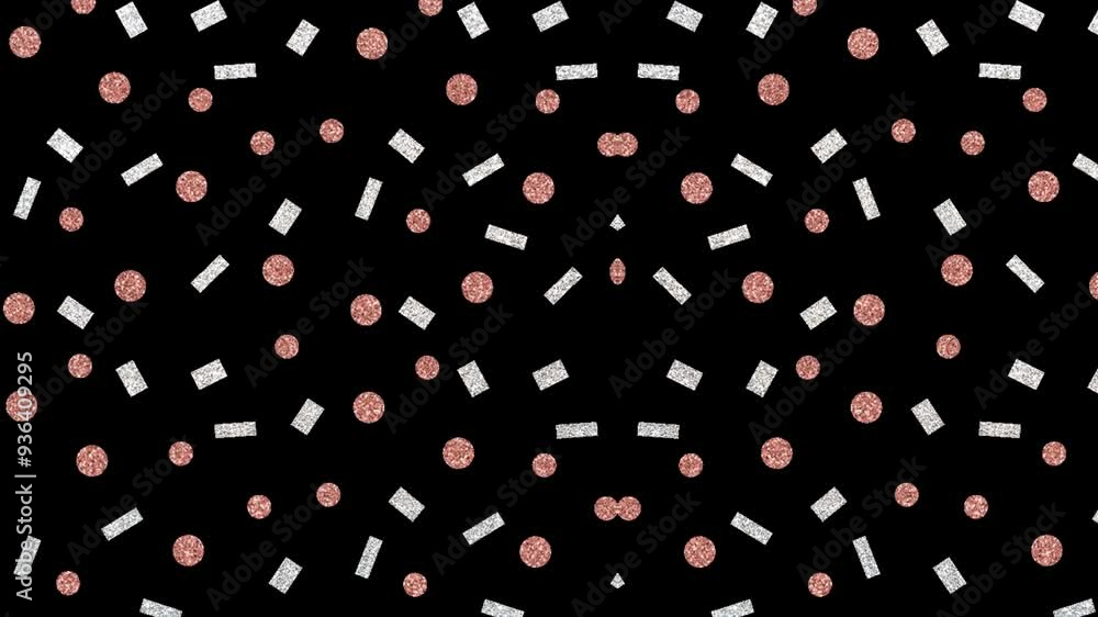 Confetti for Party Celebration, Stock Overlay 4k Animation Video, 3D ...