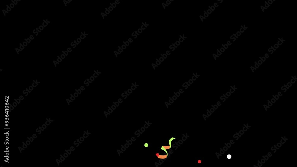 Confetti for Party Celebration, Stock Overlay 4k Animation Video, 3D ...