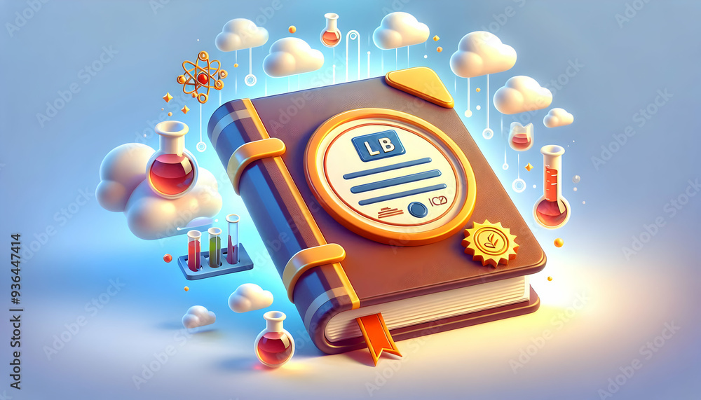 3D Border Frame with Trophy and Graph for Achievement Concept ...