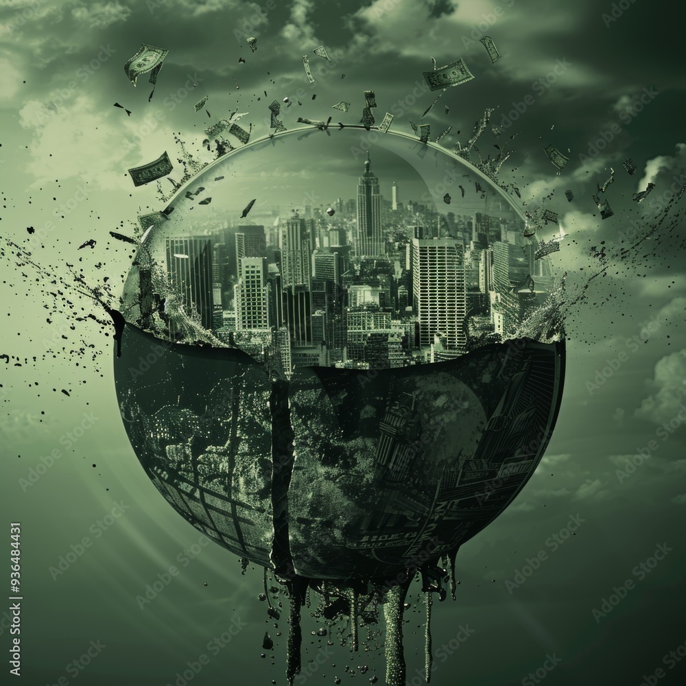 Rising living costs and inflation depicted through symbols financial ...