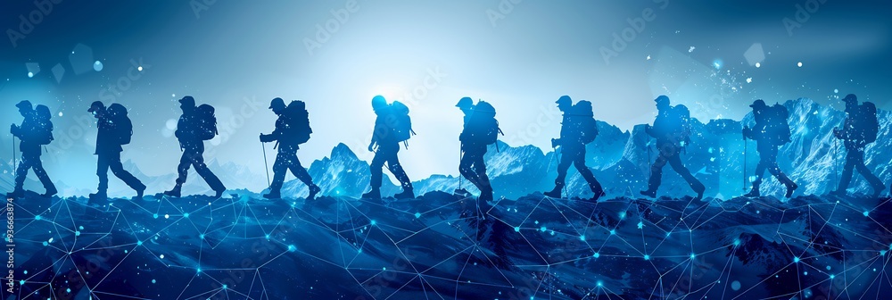 Vector infographic showing journey of soldier through various battle ...