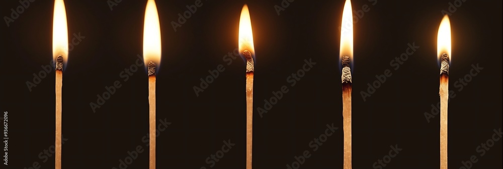 Visualization of a match lighting a fuse leading to a sequence of ...