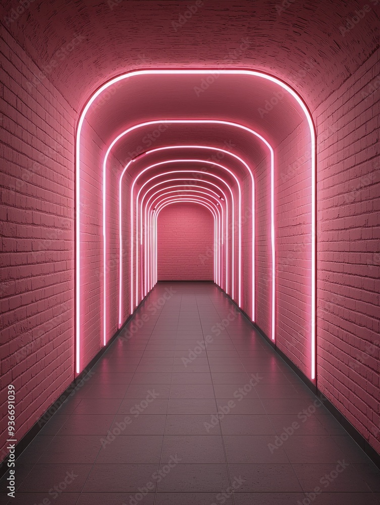 An innovative art gallery featuring neon-themed exhibitions that ...