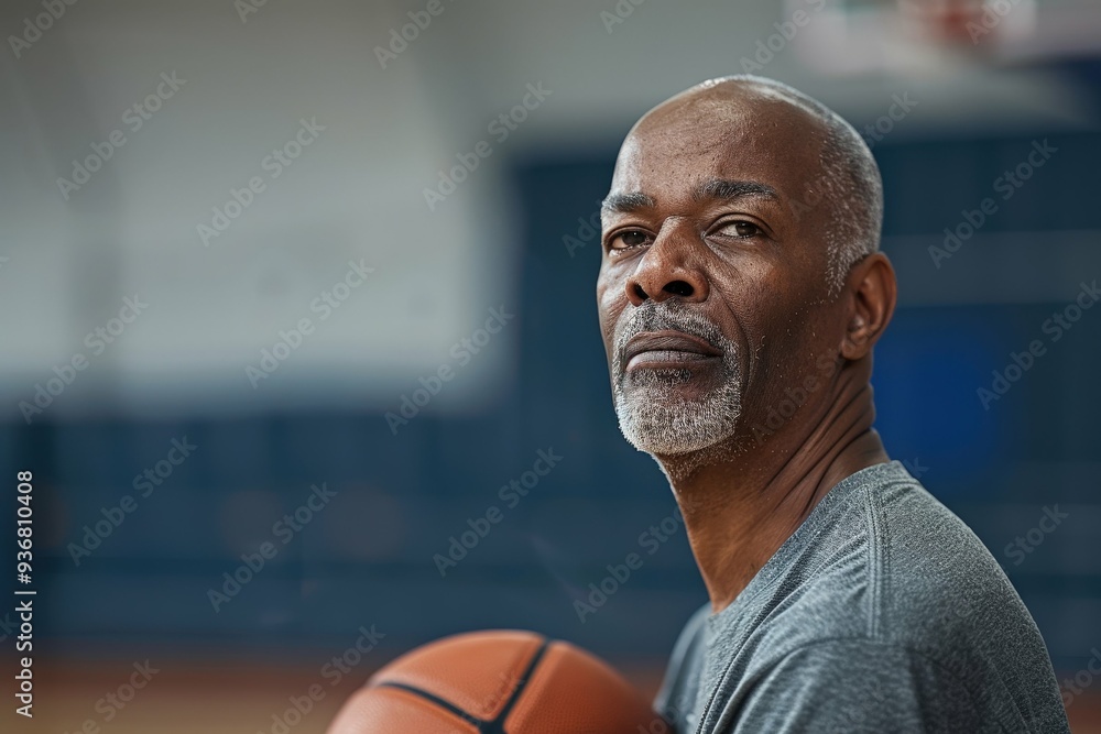 Intense Basketball Player in Paris Olympic Training - A focused athlete ...