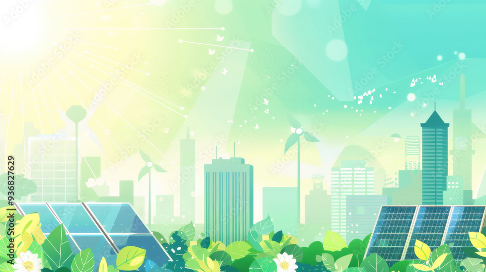 feature a clean and fresh look with blue and green as the main theme ...