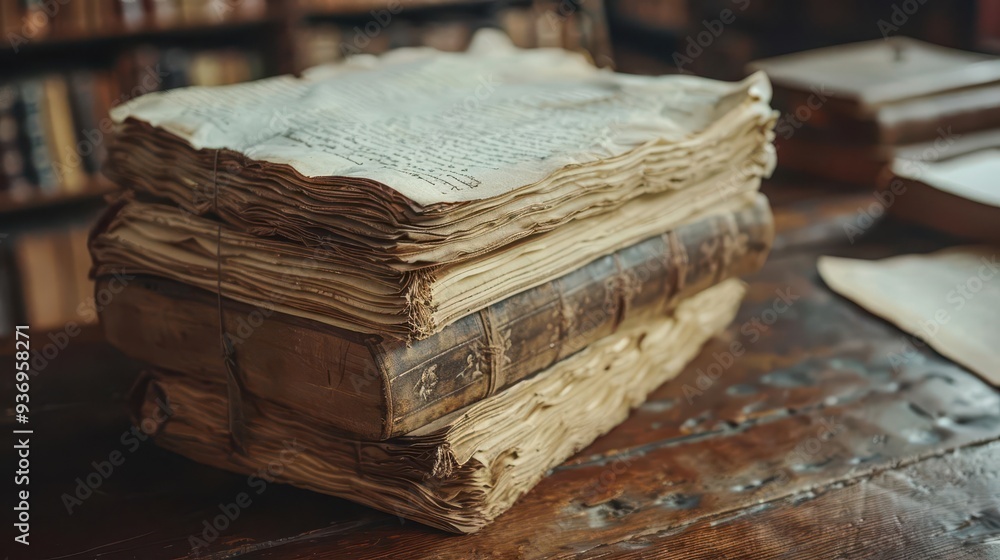 Ancient manuscript offering insights, Vintage, Monochromatic, Sketch ...