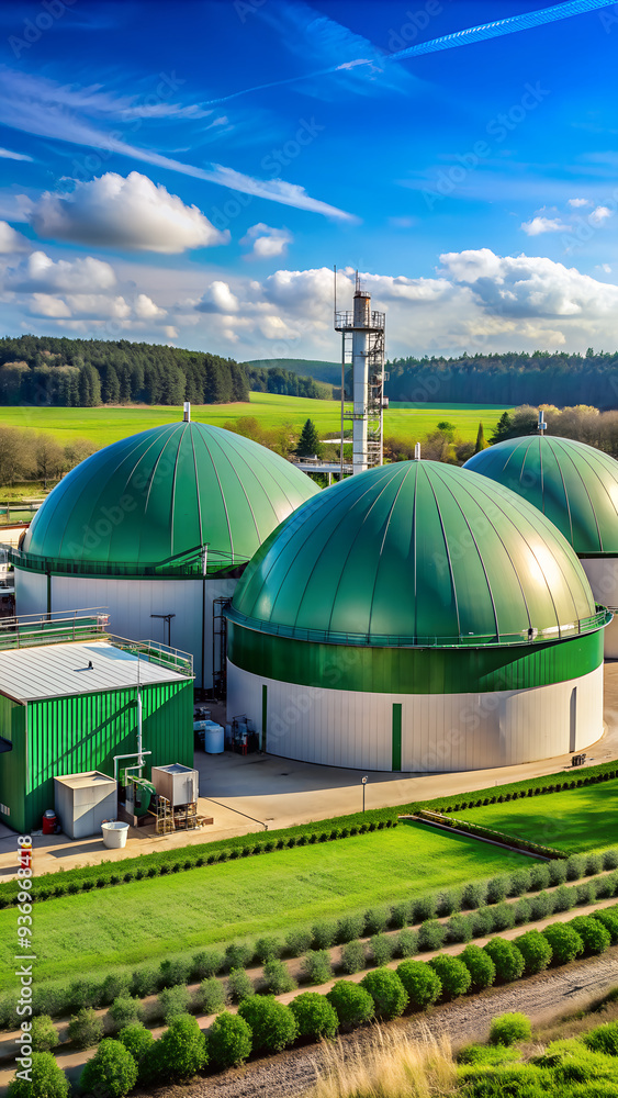 Bioenergy plant transforms organic waste into biogas to generate ...