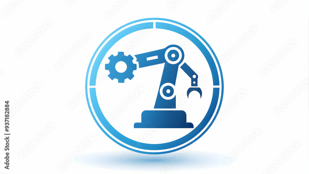 3D Icon as AI automation and industrial robot concept as An AI ...