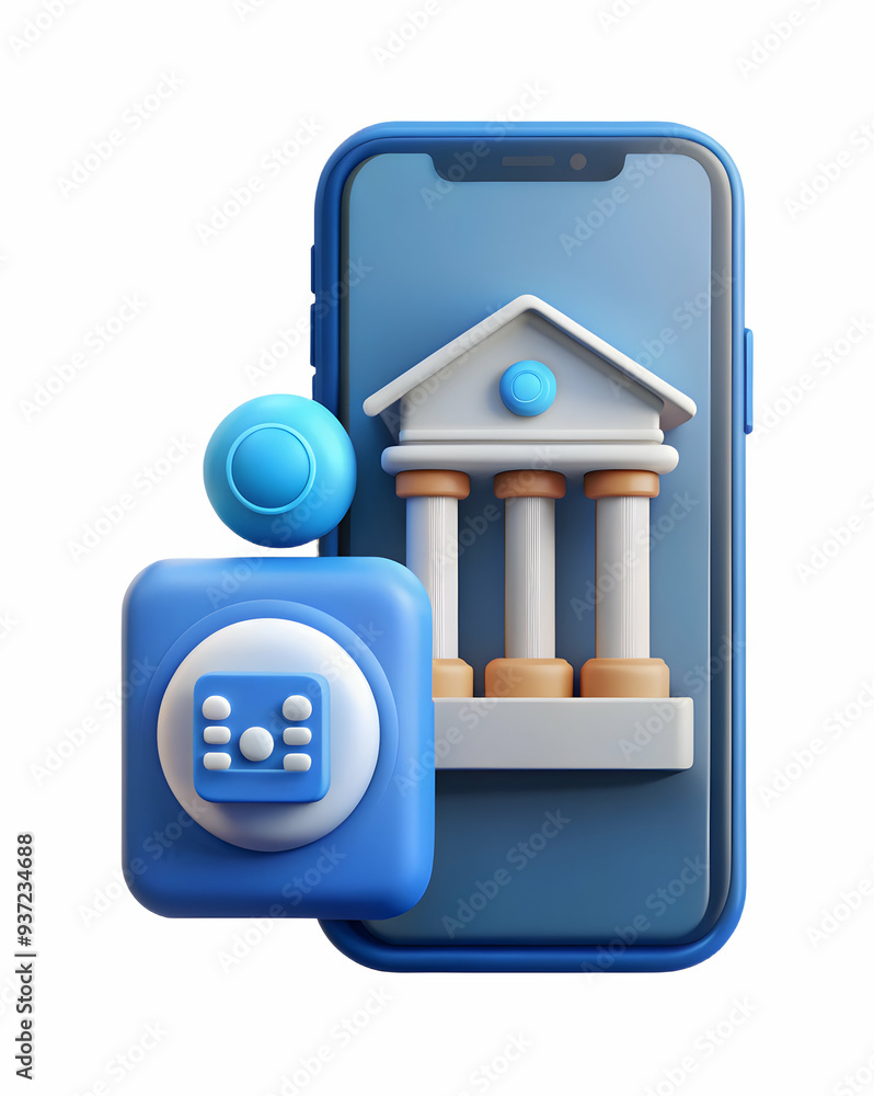 Photo Realistic as AI assistant and banking app concept as An AI ...