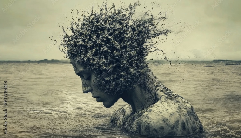 Abstract Visualization of Depression and Anxiety: AI-Generated ...