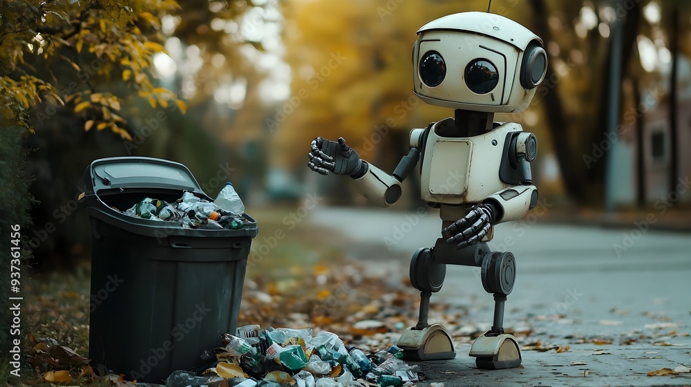 Eco Friendly Robotic Waste Disposal System with Copy Space for ...