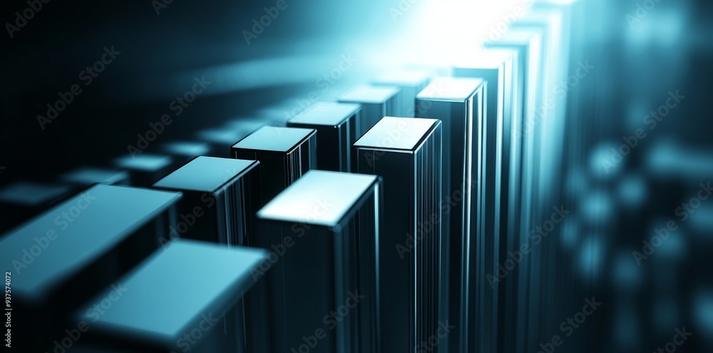 Abstract Blue Bars Chart - Visualizing Progress & Growth. Stock ... Abstract Blue Bars Chart - Visualizing Progress & Growth. Stock ...