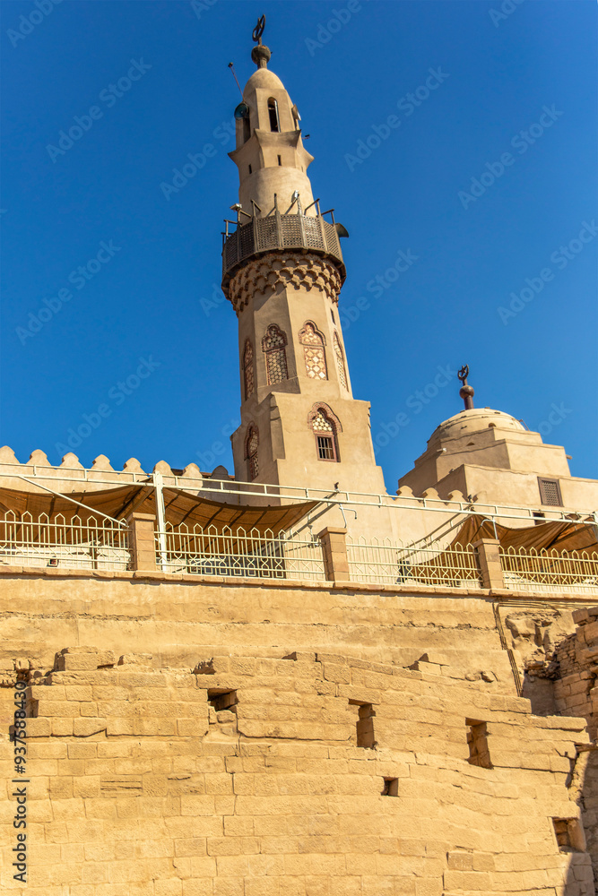 Fusion of ancient and Islamic architecture at the Abu Haggag Mosque in ...