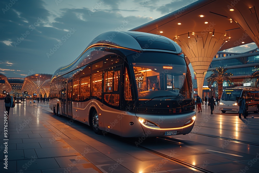 Airport Shuttle Bus Exterior Design The exterior design and branding of ...