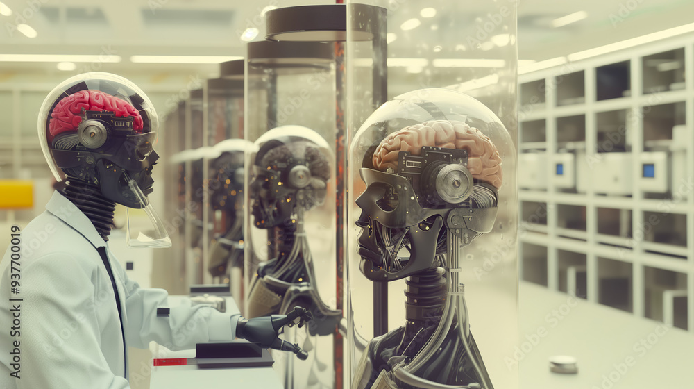 Production of brains made of artificial intelligence in which a ...