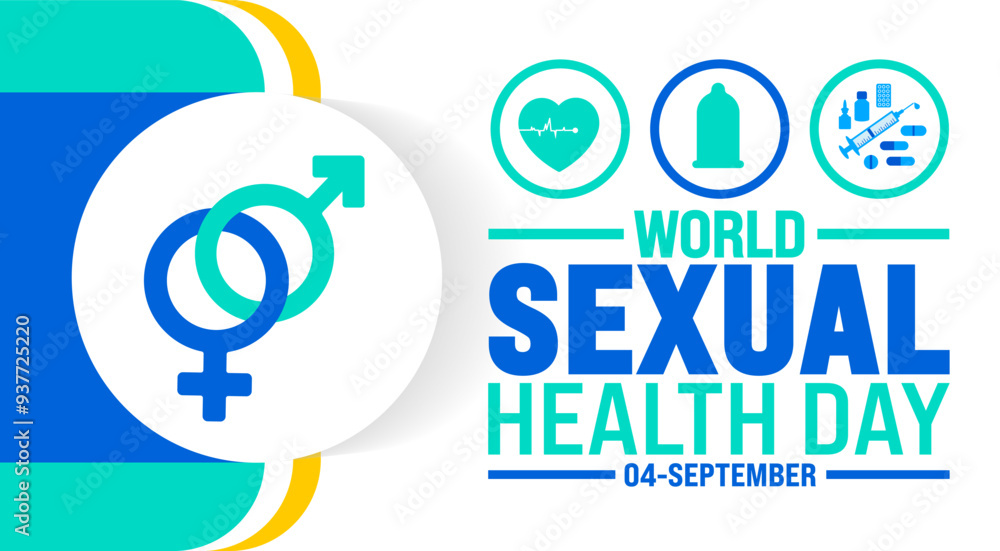 World Sexual health day background or banner design template. Holiday ...