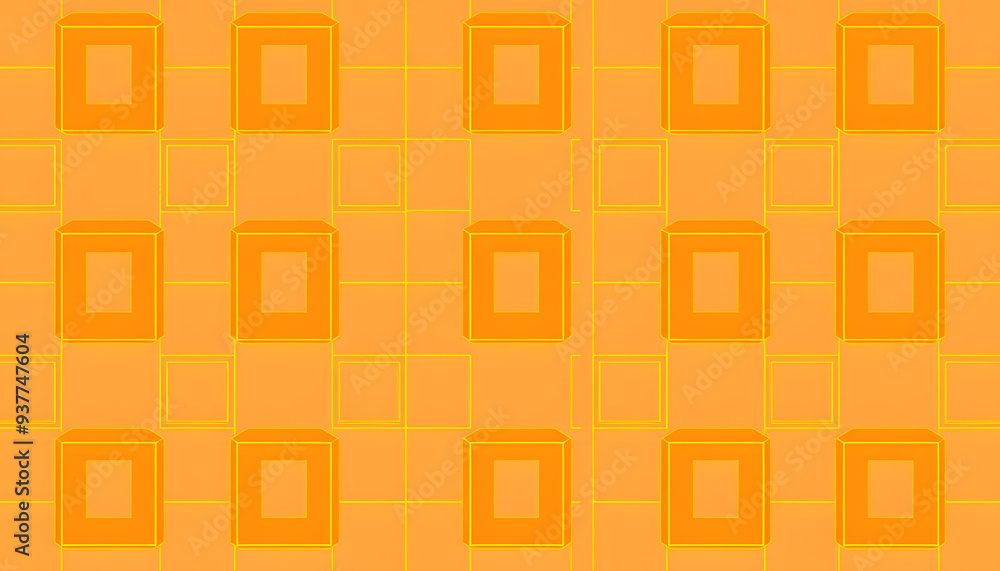 Contemporary geometric tessellated repeating 3d cube blocks pattern of ...
