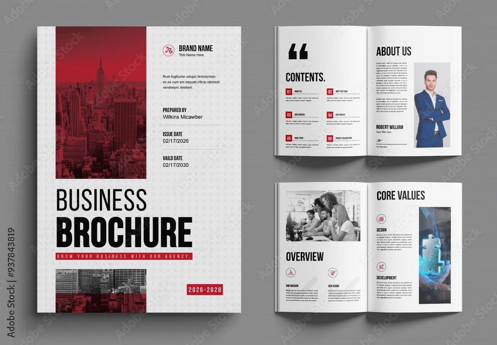 Business Brochure Template Layout Stock Template | Adobe Stock