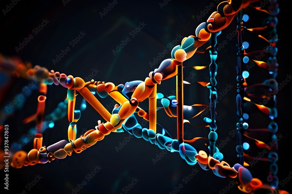 Image depicting the double helix structure of DNA, illustrating its ...