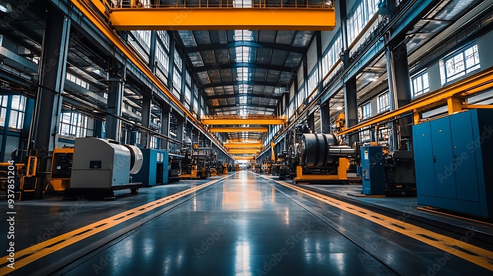Large industrial facility featuring heavy machinery and equipment with ...