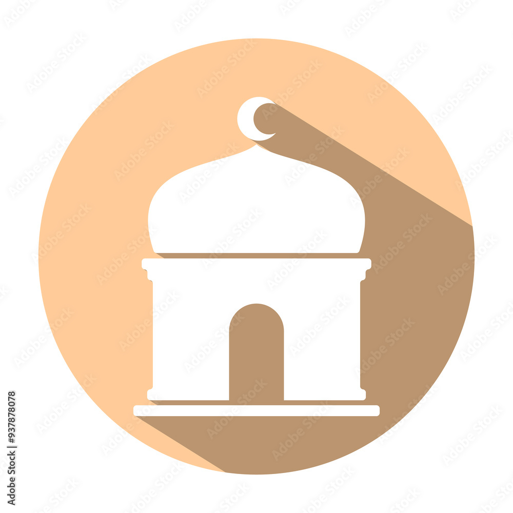 Minimalist Mosque Icon Vector, Editable and Scalable Masjid Logo ...